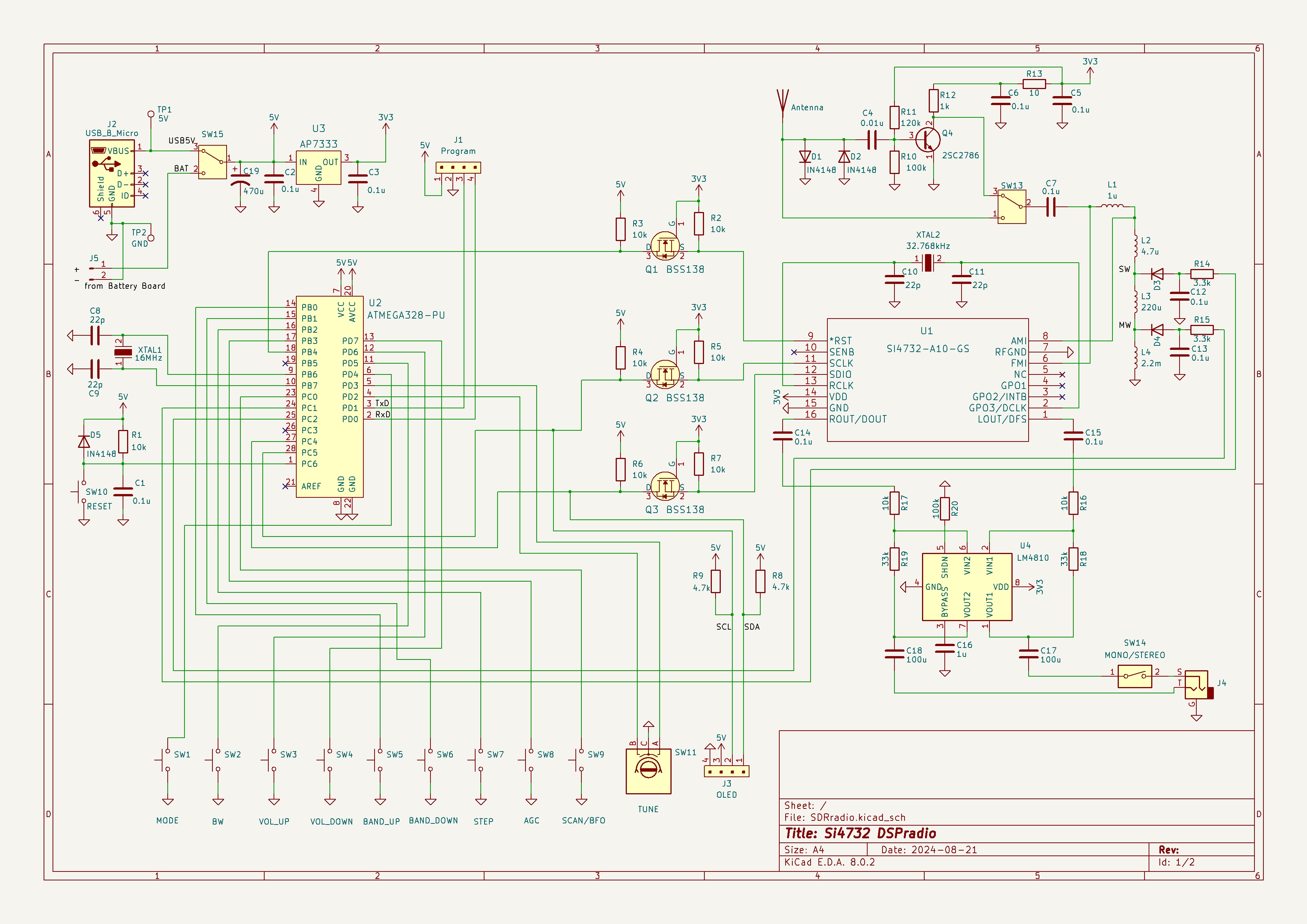 DSPラジオチップSi4732-A10を動かす | ELSPINA VEINZ TECH BLOG